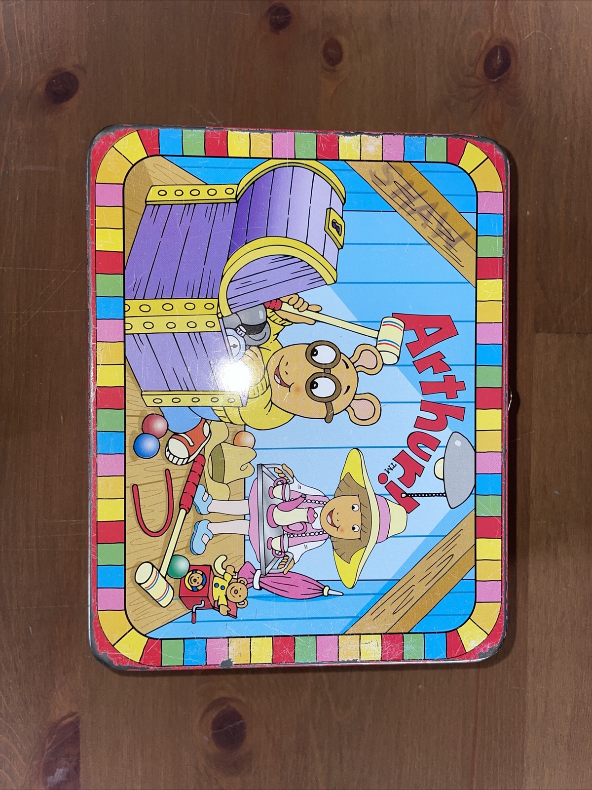 Marc Brown's Arthur Limited 1999 Edition Bean Bag Toy & Lunch Box Tin ...