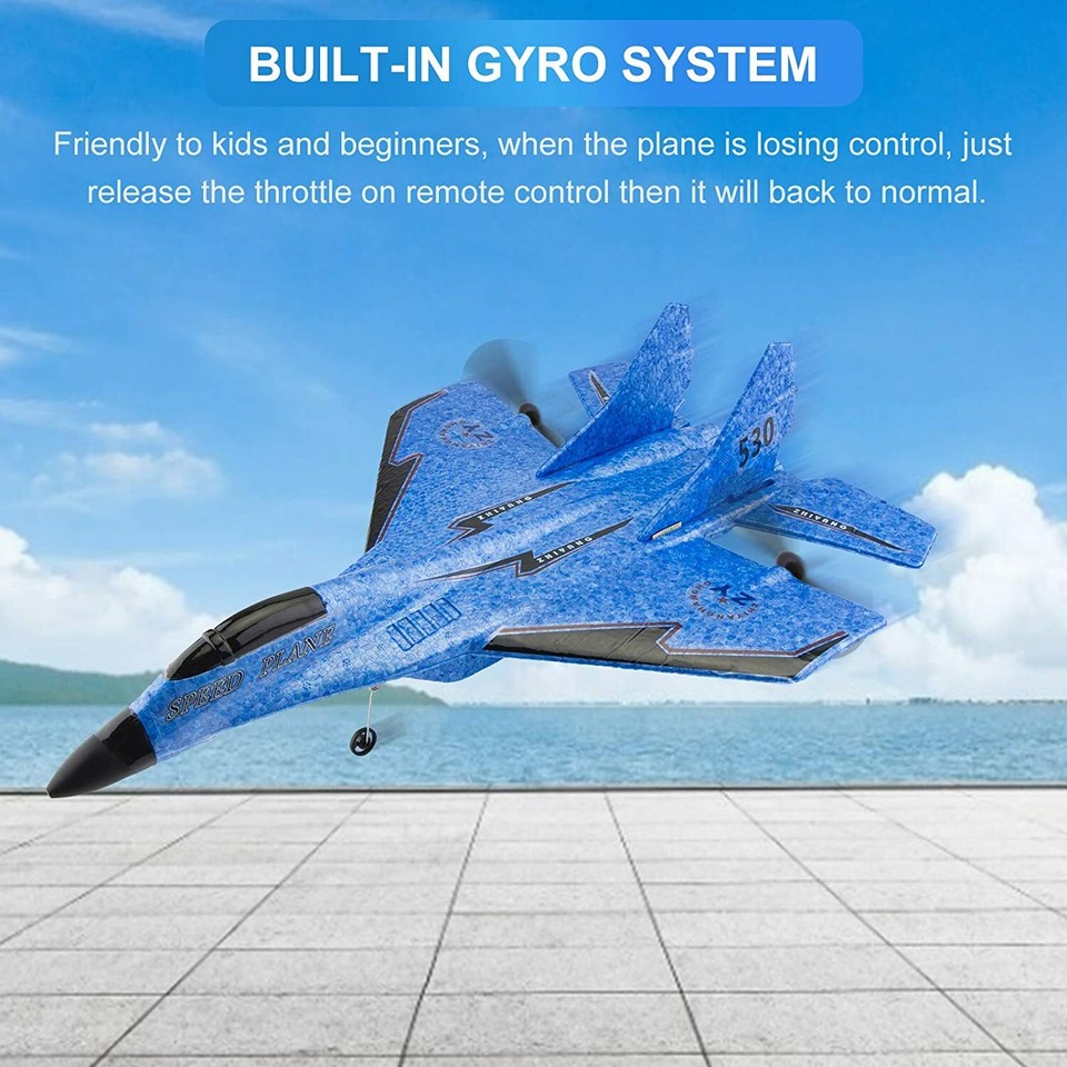RC Airplanes 2.4GHz Gyro Remote Control Low Battery Alert RTF w/ LED ...