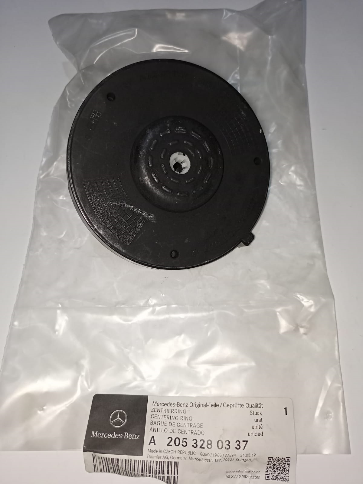 OEM Mercedes-Benz C W205 Rear Strut Spring Centering Ring A2053280337 ...