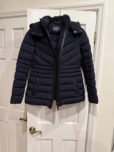 NEW!! Mackage Patsy Hooded Stretch Down Coat Jacket, Medium, Black ...