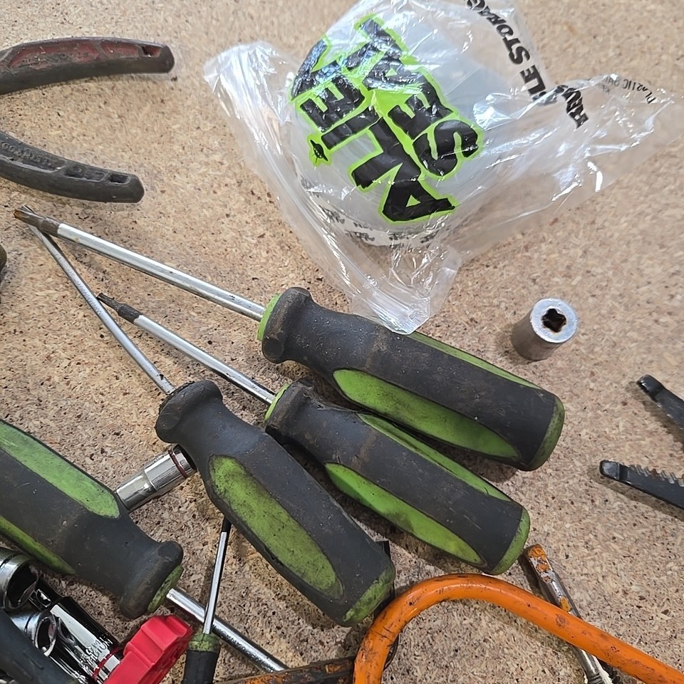 Tool Box Clean out Lot - Wrenches, Crimpers, sockets, Screw drivers and ...