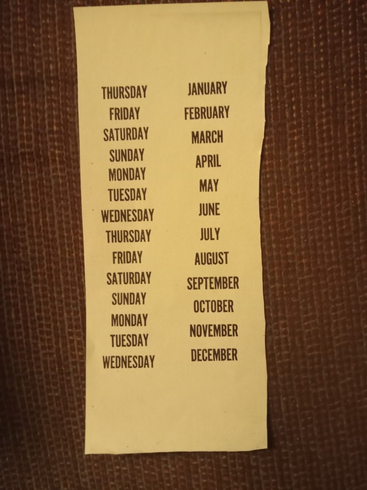 2 Sets Of Ithaca Calendar Clock Calendar Roll Paper Enough For 2 Clocks ...