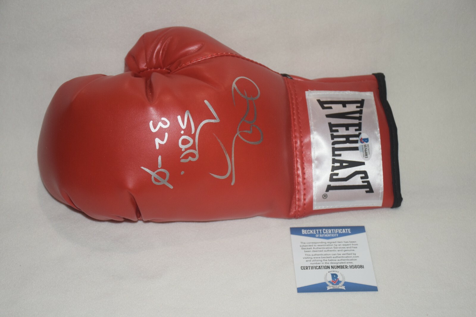 WBA WBO WBC ANDRE SOG WARD SIGNED AUTOGRAPHED BOXING GLOVE BAS COA ...