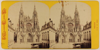 Rouen Saint-Ouen c1870 Foto Der Graf Stereo Vintage Albumin P70L3n ...