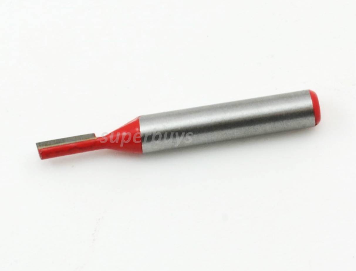 1/4 x 1/8” Straight Router Bit 3mm Wood Carver Cutter Woodwork Inlay ...