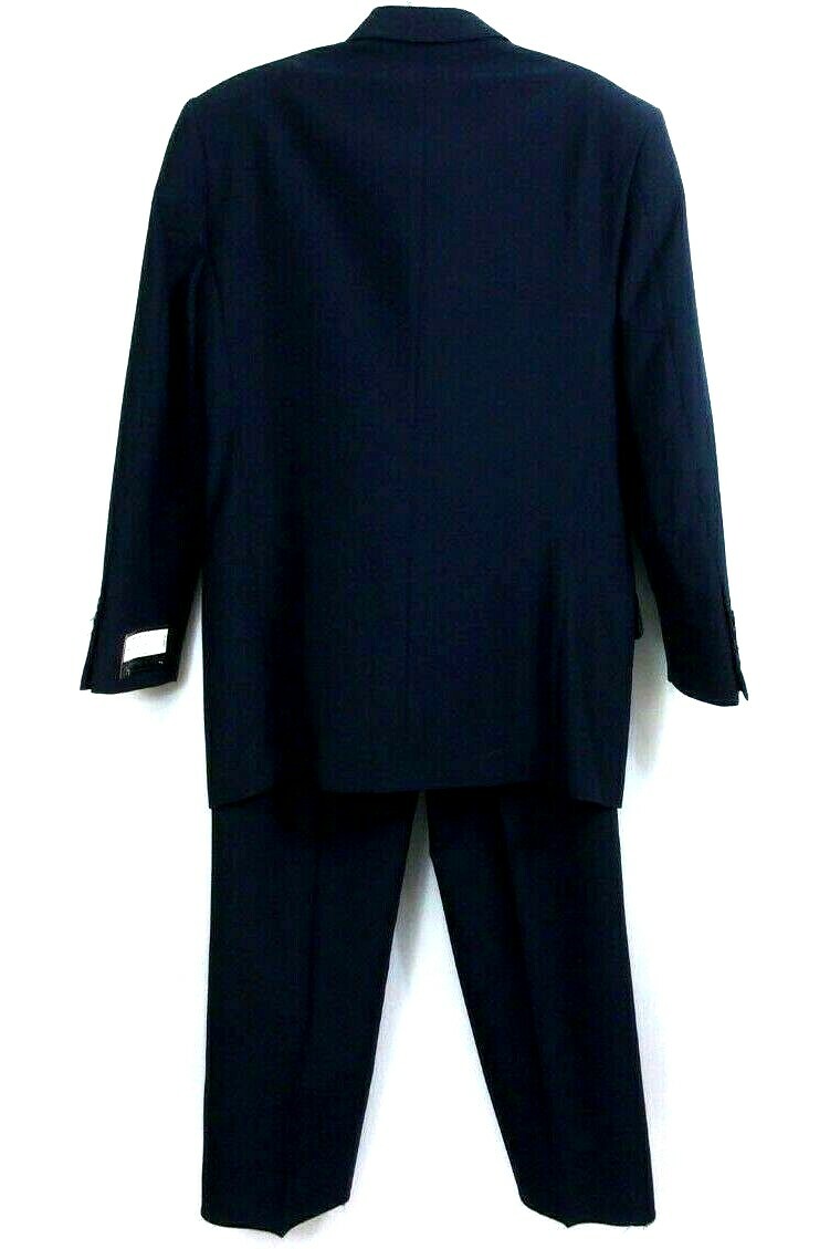 Soprano Men's Suit 2 Piece/3 Button Jet Black/Pleated 34R/28R #484SC | eBay