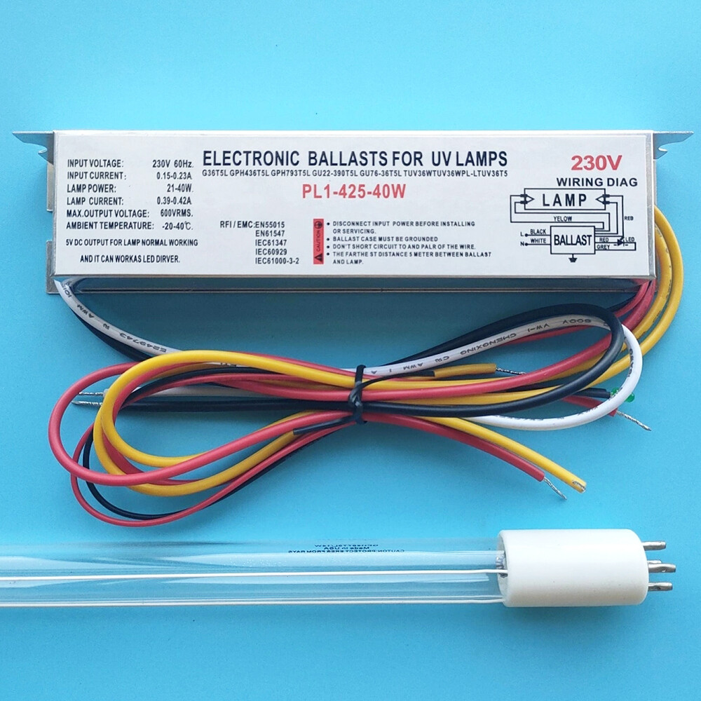 PL1-425-40W 230V Germicidal Lighting Electronic Ballasts for 21-40W UV ...