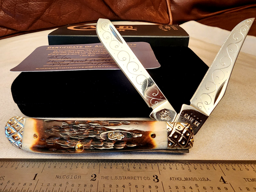 Case XX 6207 SS Mini Trapper Knife Wild Horse Customs By Joshua Kidd 1 ...