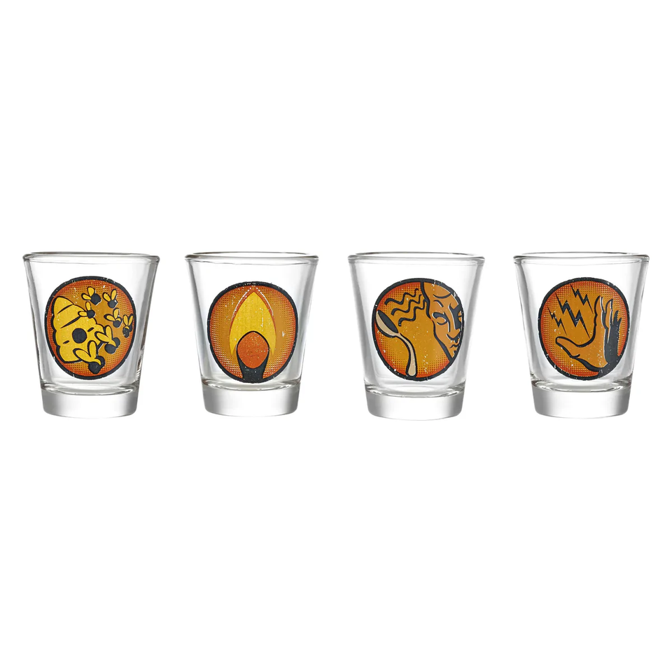 BioShock Plasmid Shot Glass Set of 4 Officially Licensed Incinerate ...