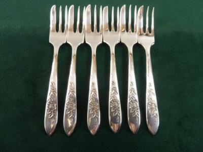 6 nice Vintage Viners of Sheffield Cake Pastry Forks silver plated ...