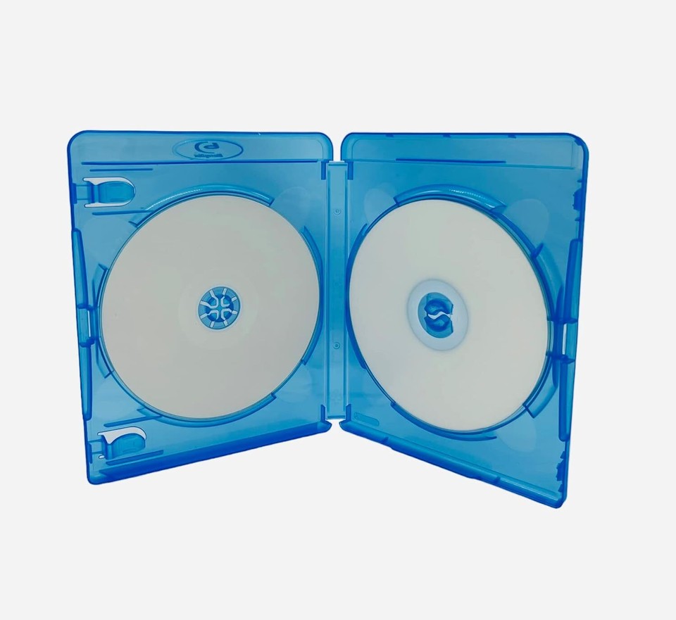 Double Blu ray Case 14mm Spine for 2 Discs New Replacement Amaray UK ...