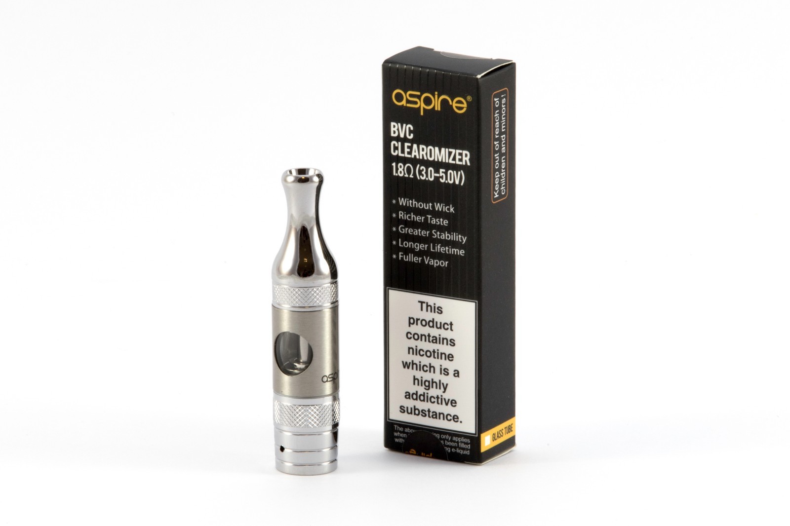 TPD 100% Authentic Aspire ET-S Glass Clearomiser Atomizer Tank 2ml Ecig ...