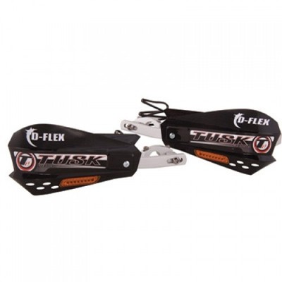 Tusk D-Flex Handguards with MX Shields and Turn Signals Black 7/8" Bar ...
