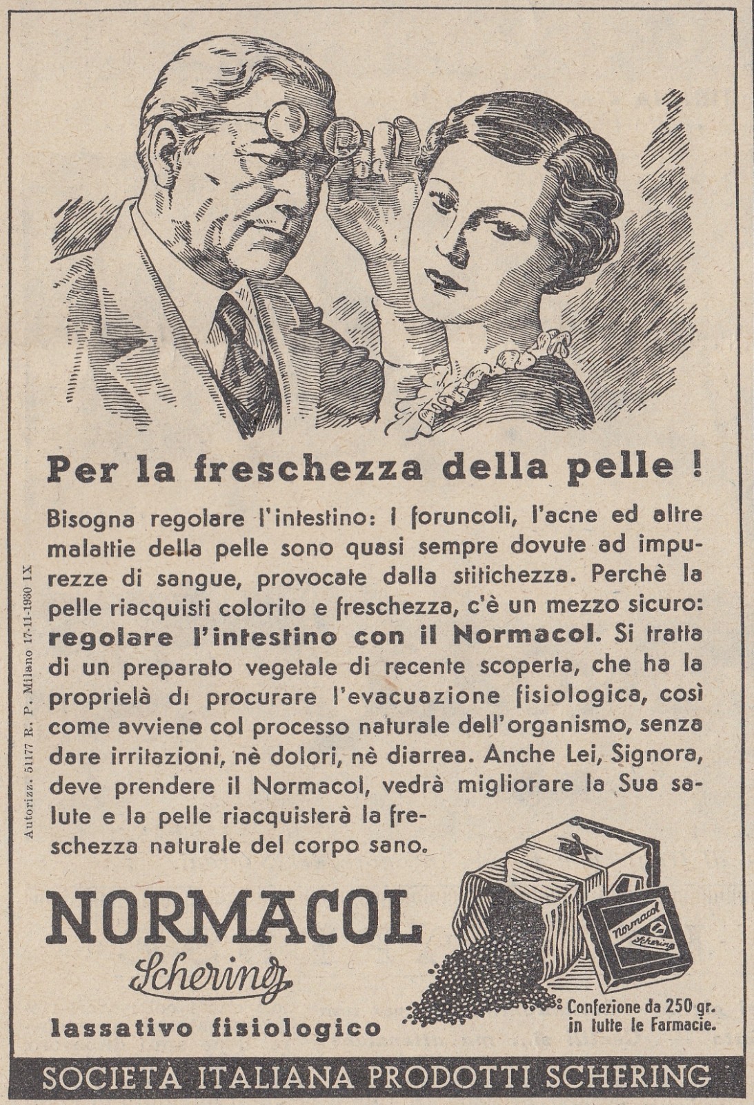 V0155 Laxative Normacol - Illustration - Advertising D'Epoca - 1938 ...
