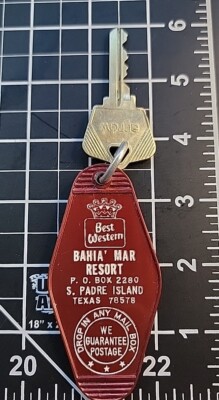 Vintage Best Western Bahia’s Mar Resort Key Chain & Room Key #1123 S ...
