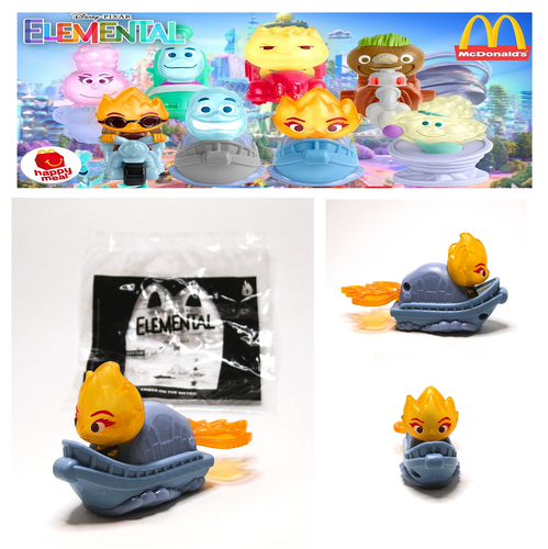 Disney Pixar ELEMENTAL McDonald's Happy Meal Toy # 1 "EMBER ON THE ...