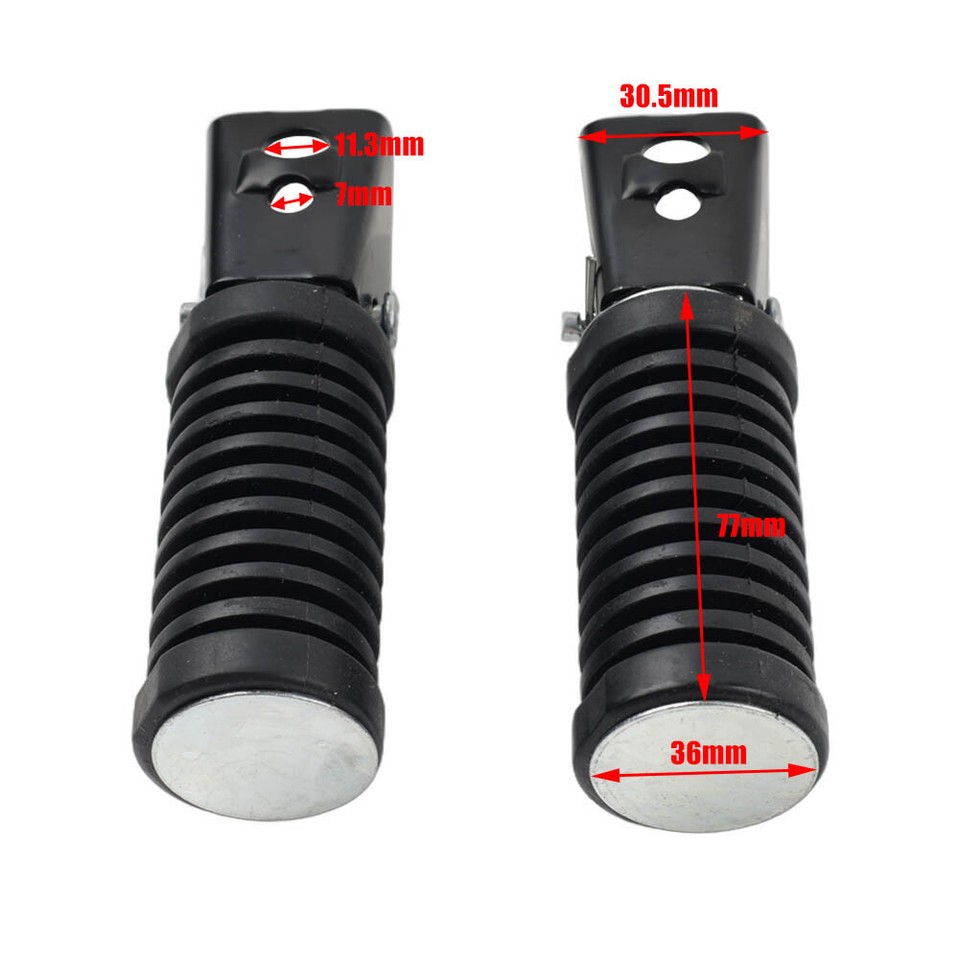 Motorcycle Pit Dirt Bike Folding Foot Pegs Rear Set Pedals Passenger ...