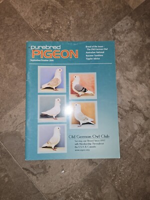 purebred pigeon magazine September/October 2006 | eBay