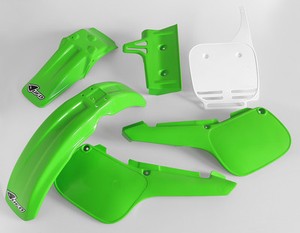 Kawasaki KX 60 1984 - 2004 Motocross MX UFO Full Plastic Kit Green ...