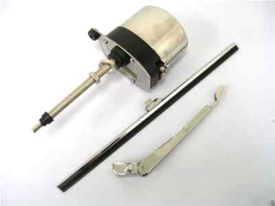 12v Stainless Windshield Wiper Motor Blade Kit Street Rat Rod Chevy ...