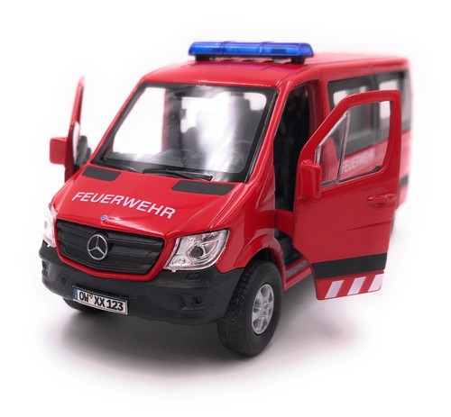 Mercedes Benz Model Car With Custom License Plate Fire Truck Sprinter ...