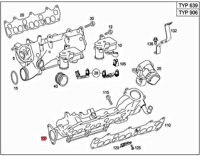 Genuine MERCEDES Charge air distribution 6420906937 | eBay