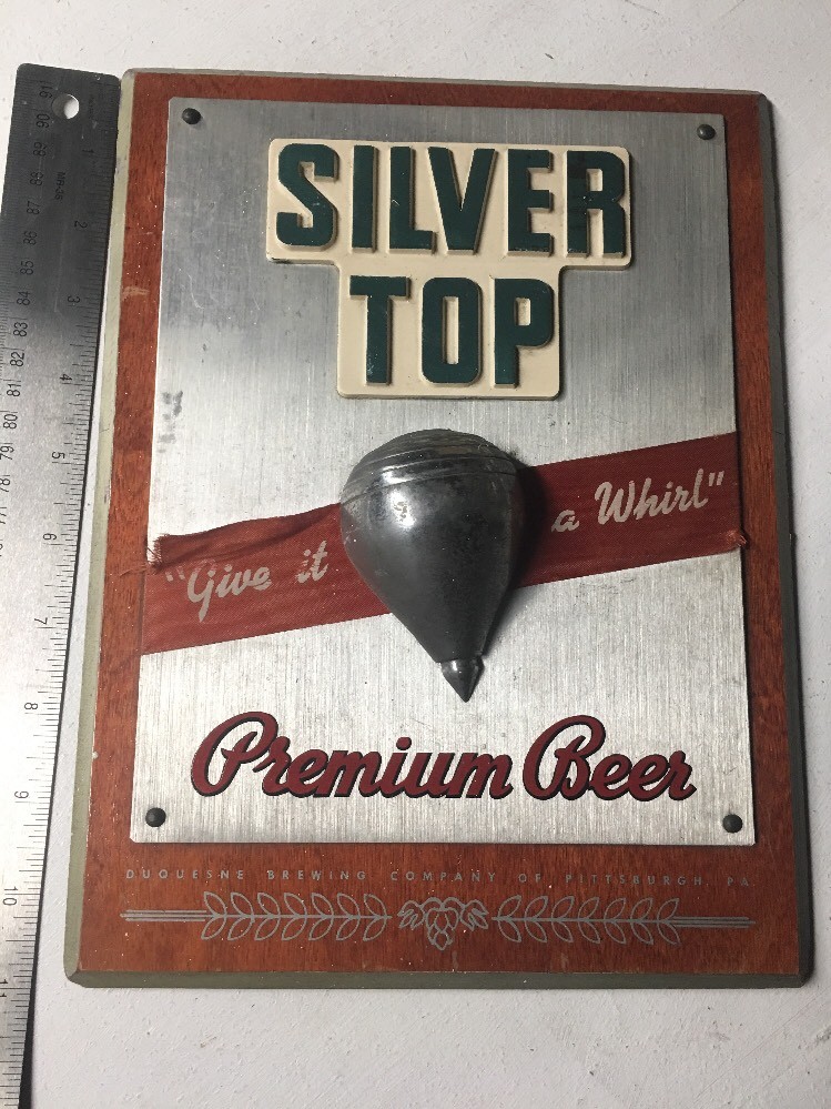OLD TAVERN DUQUESNE BREWERY CO. SILVER TOP Beer Ad - Top And Ribbon on ...
