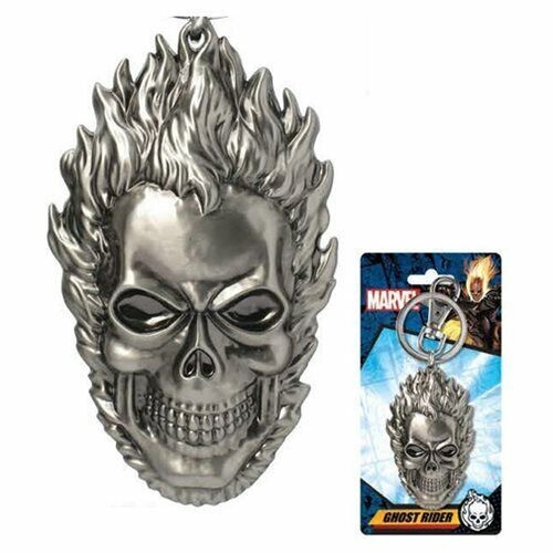 Marvel Ghost Rider Metal Key Ring (Silver) | eBay