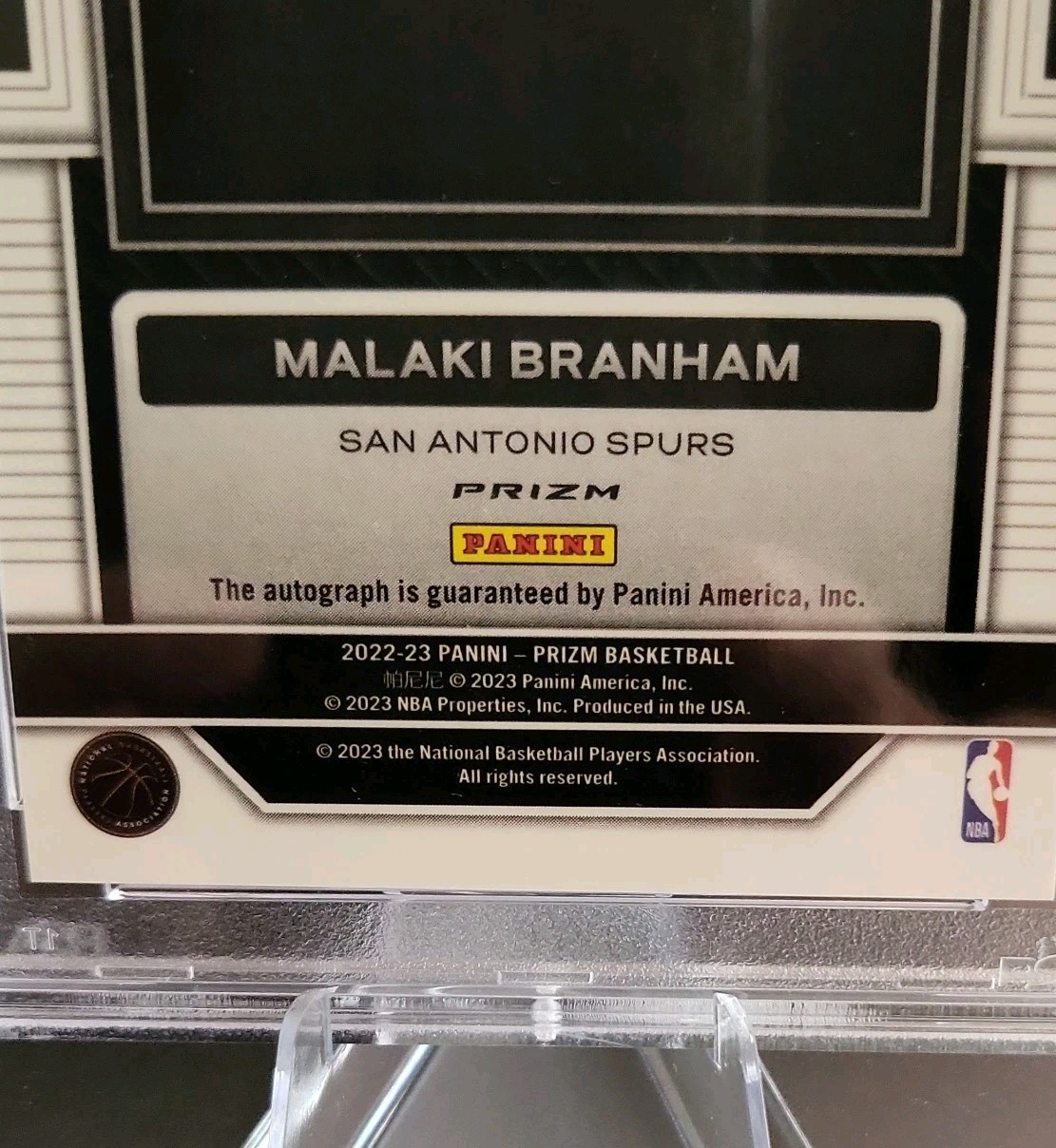 2022-23 Panini Prizm - Rookie Signatures Malaki Branham #RSI-MBR (AU ...
