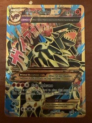 Primal Groudon EX (Shiny Full Art) 97/98 XY-Ancient Origins Holo. | eBay