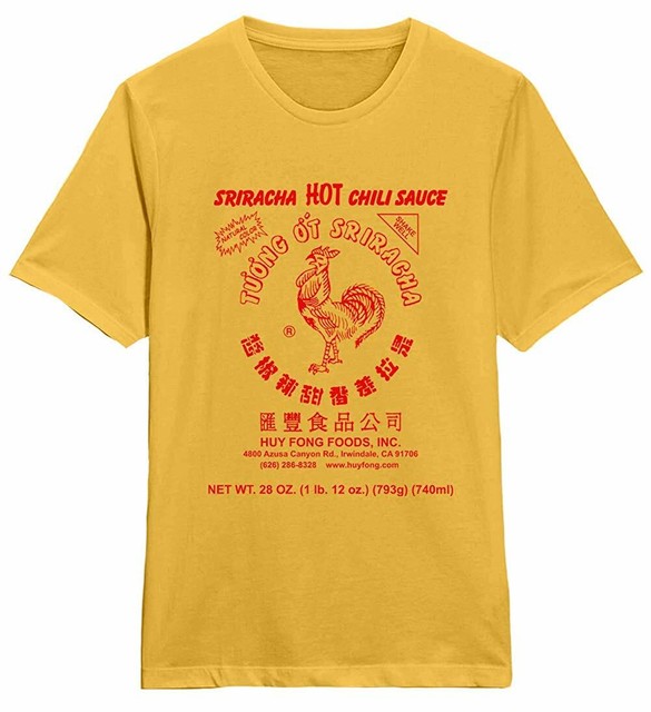 Sriracha Hot Chili Sauce Huy Fong Foods Official Mens T Shirt Ebay