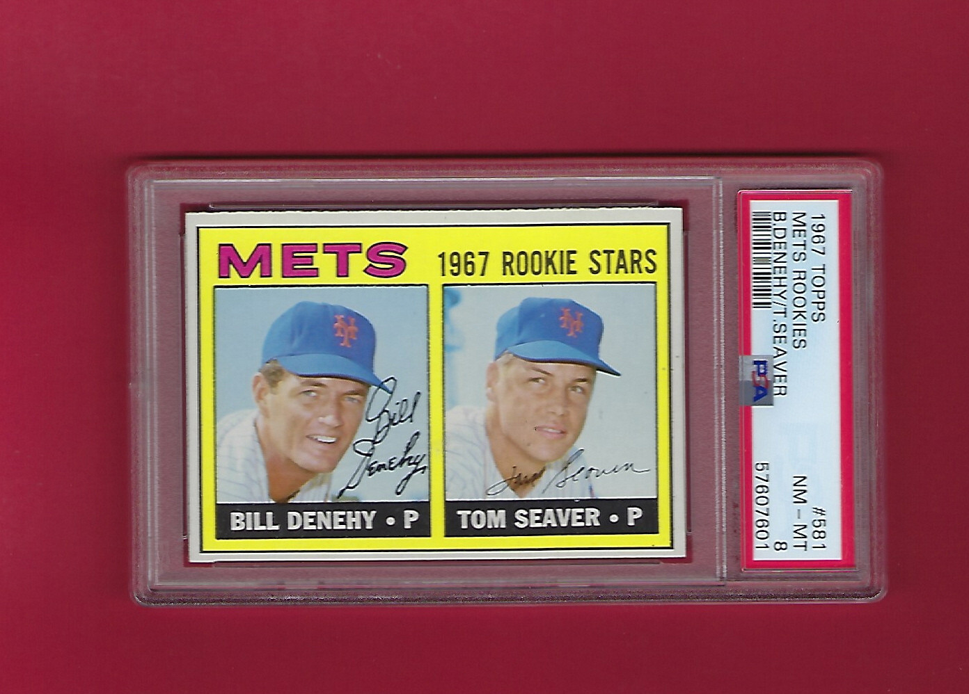 1967 TOM SEAVER ROOKIE TOPPS #581 PSA 8 NM-MT | eBay