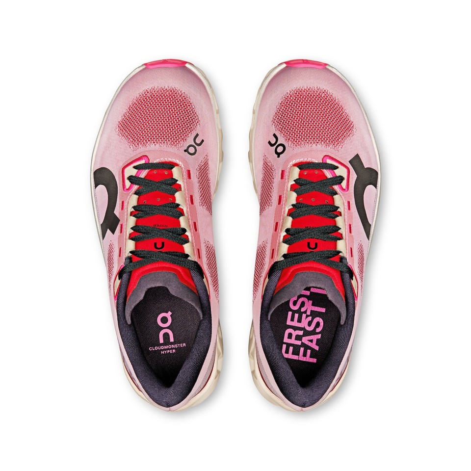 On Cloudmonster Hyper Red Cream 3WE10123344 CloudTec Women's Running ...