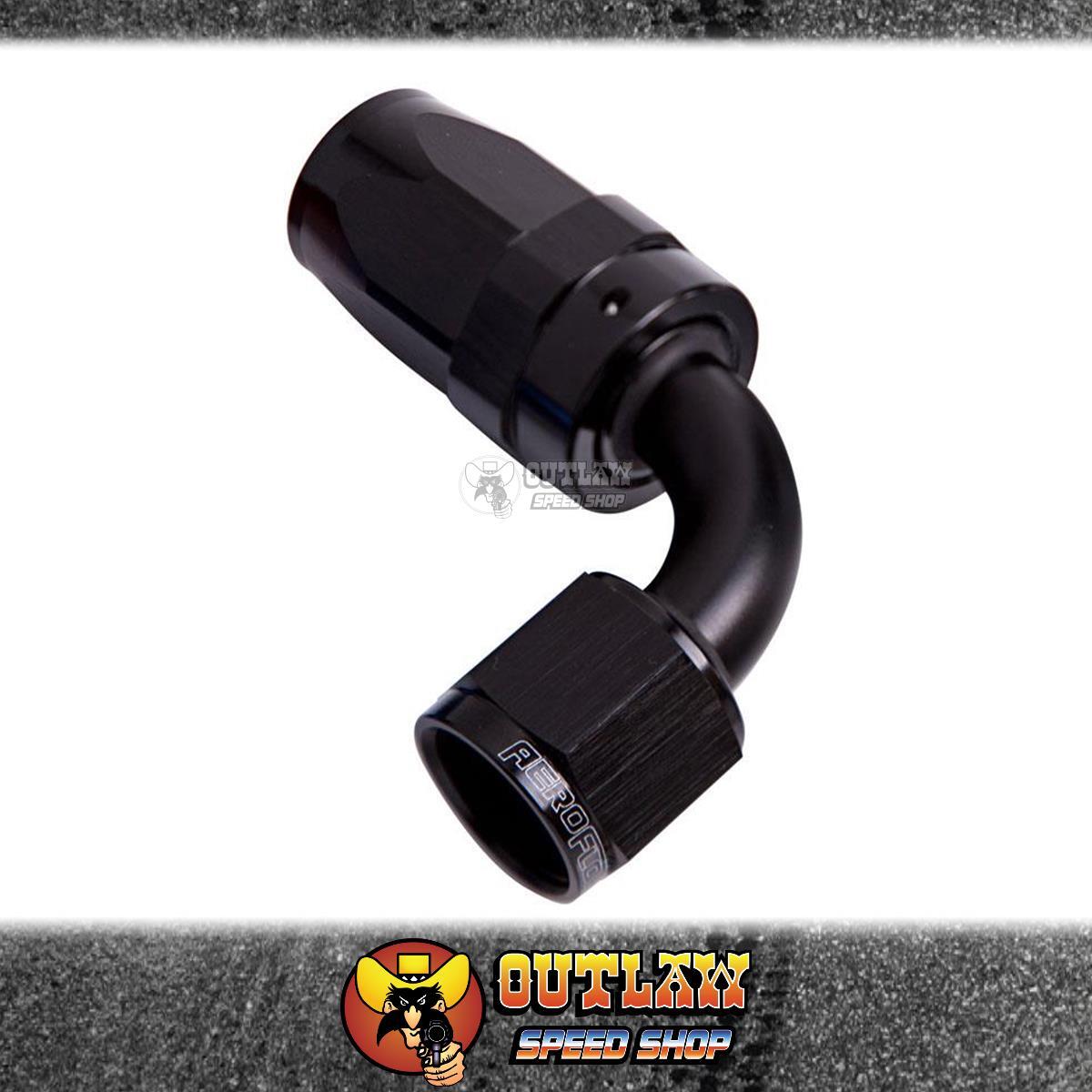 AEROFLOW 100 SERIES SWIVEL TAPER HOSE END 90° -04AN BLACK - AF103-04BLK ...