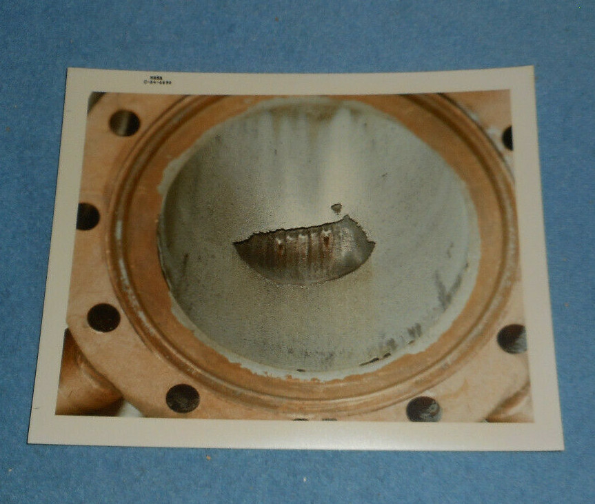 Nasa A Chamber NASA Photo C 84 6690 Rocket Chamber Cylinder Coating