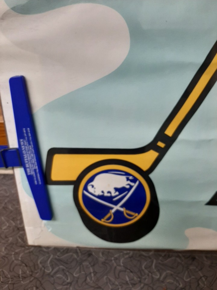 BUFFALO SABRES VINTAGE LARGE SAMMY SABRE POSTER WITH ORIGINAL PACKAGE ...