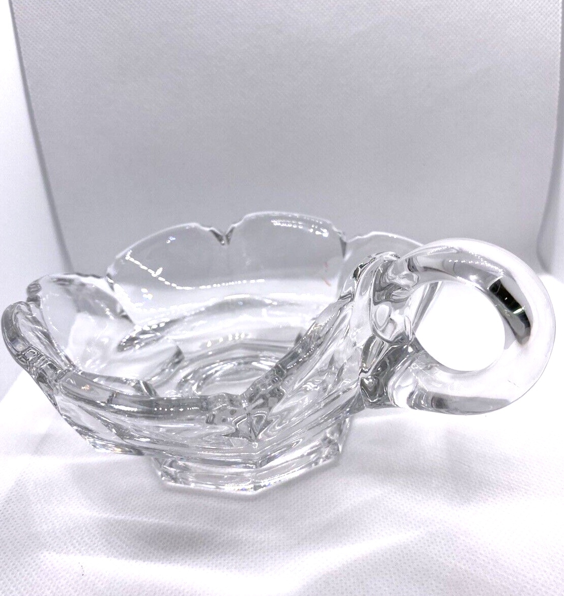 Triangular Handled Nappy 61 Clear Dish DUNCAN & MILLER 5" x 5 ...