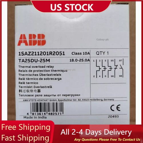 brand new sealed ABB Thermal Overload Relay 18-25A TA25DU-25M Fast ...