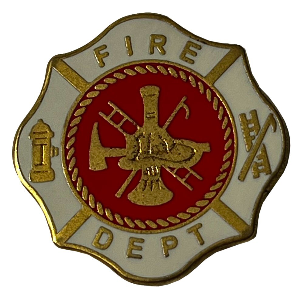 Wholesale Lot of 50 Fire Department White Motorcycle Hat Cap Lapel Pin ...