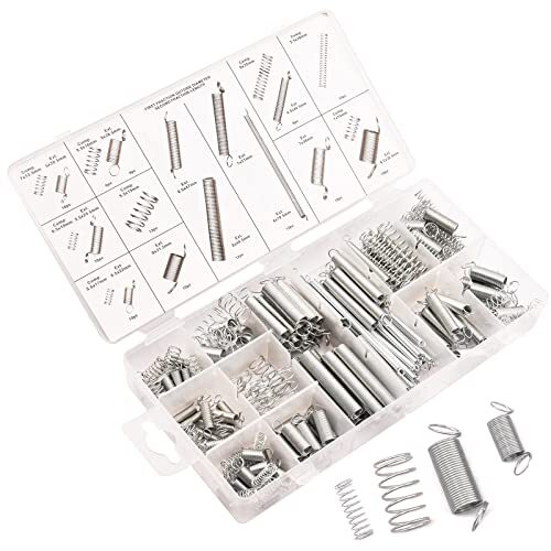 200 Pcs Compression Spring Assortment Set Extension Springs Replacement ...