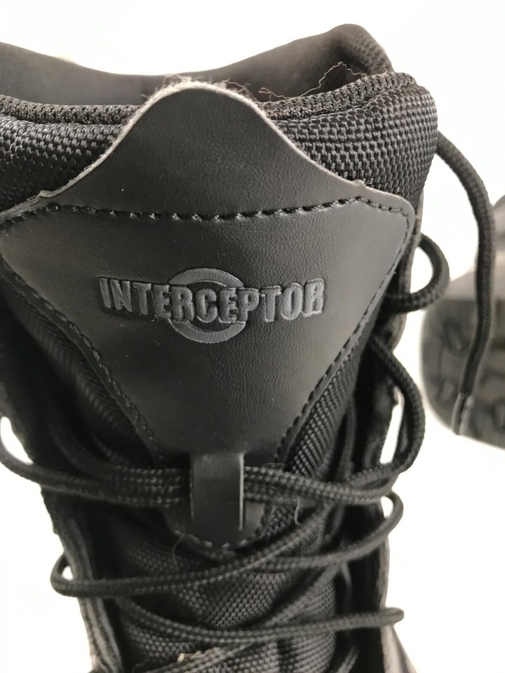 Interceptor Shoes, Men's Size 11, Black, Tactical Boots Black Steel Toe ...