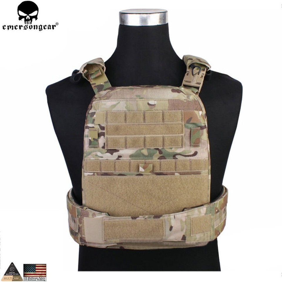 Emerson Tactical AVS Adaptive Vest Heavy Military Molle Airsoft Plate ...