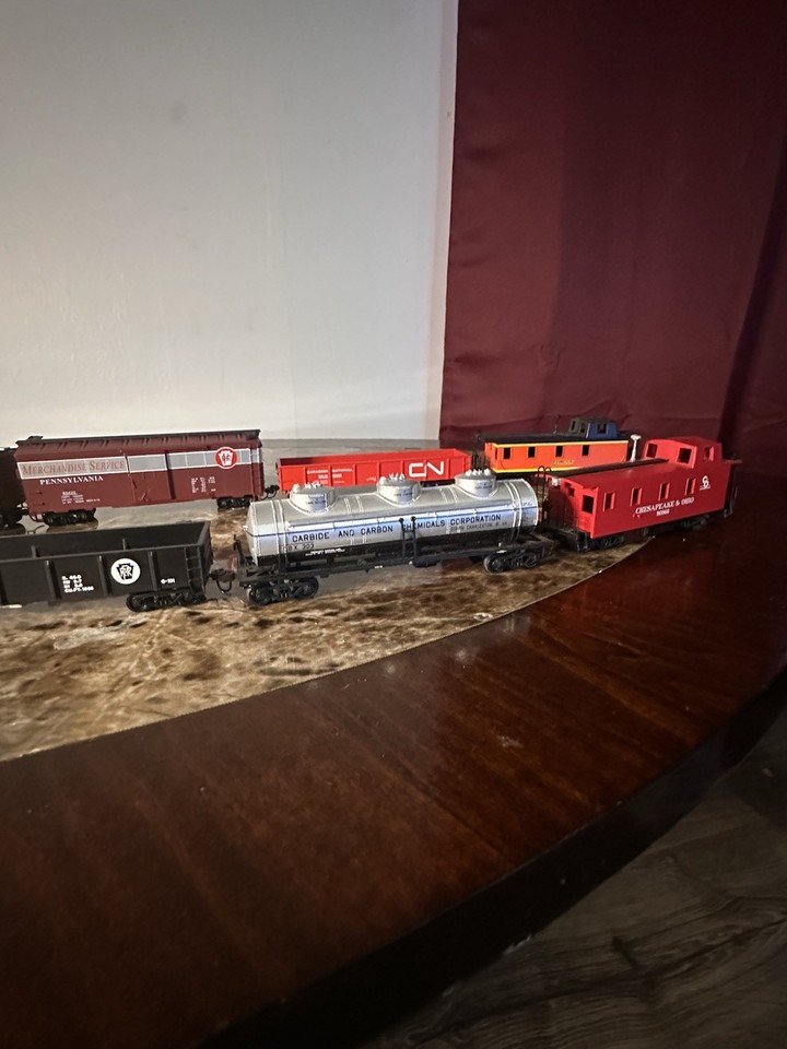 Ho Scale Freight Train And Steam Train Locomotive Set. | eBay