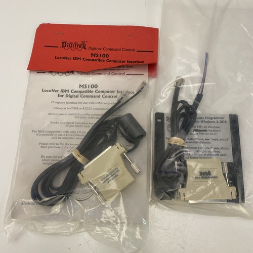 LOT: Digitrax PR-1, MS-100, & 5 Train Decoder Programmer Interface ...