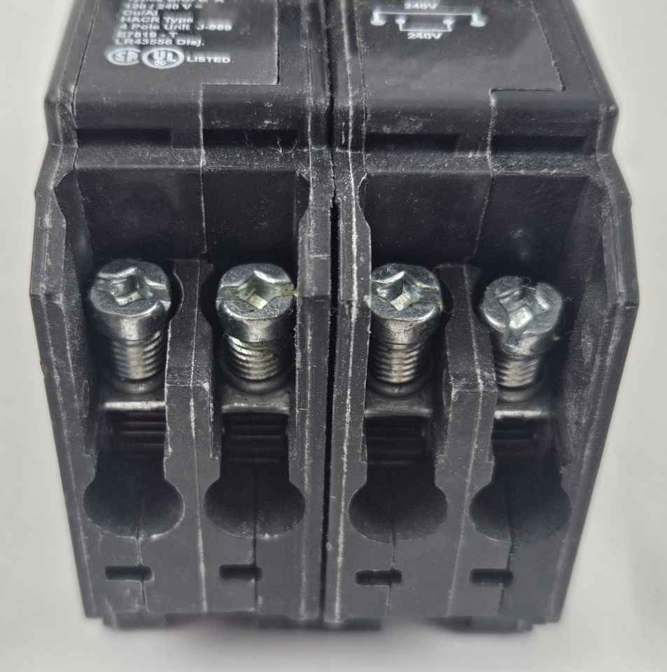 Eaton BQC220220 20A/20A 2-Pole Quadplex Tandem Plug-In Breaker Common ...