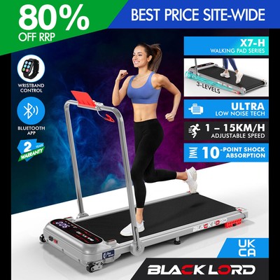 BLACK LORD Treadmill Electric Walking Pad Incline Shock Absorbers ...