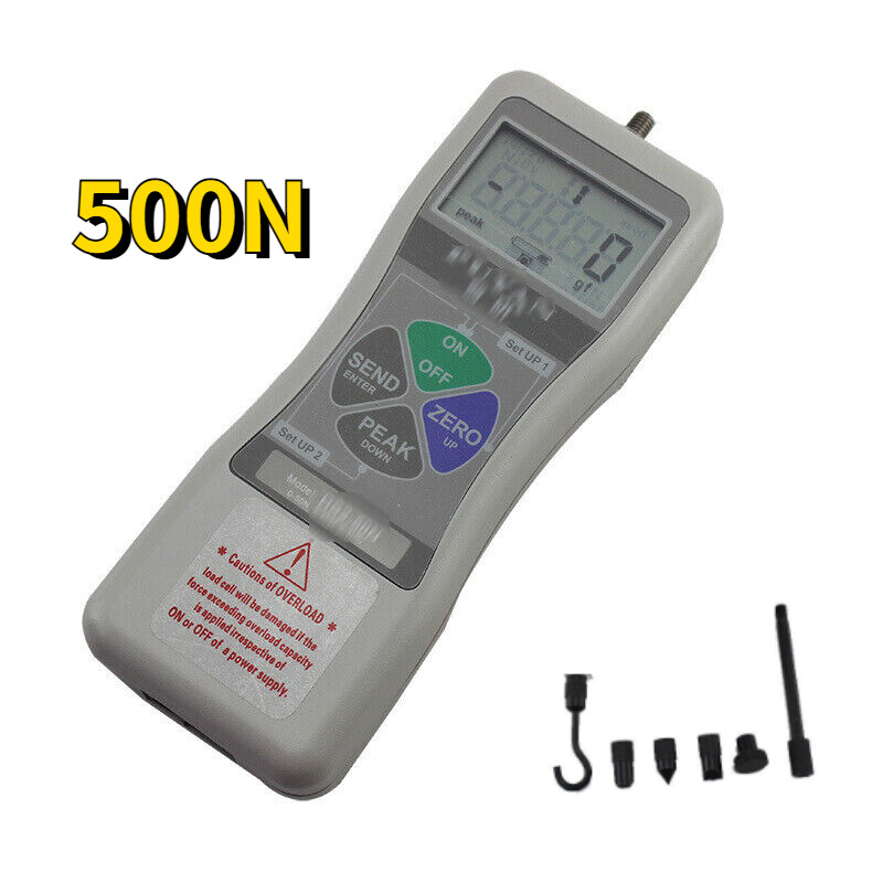DS2-500N LCD Dynamometer 50kgf 500N Digital Push Pull Tester Force ...