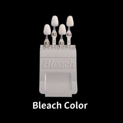1Piece Dental Bleached Shade Guide Mini Bleaching Chart Teeth Whitening ...
