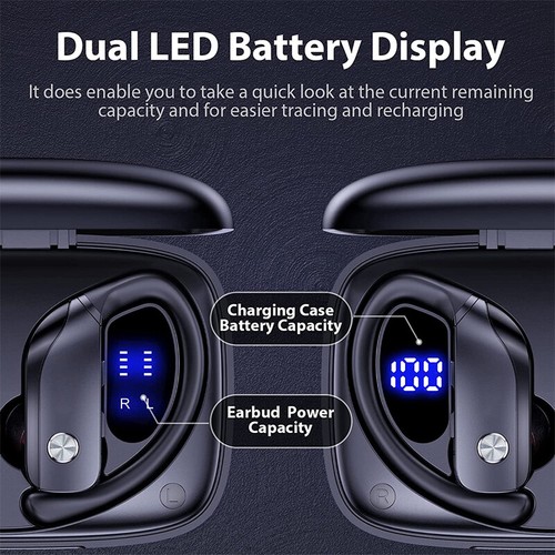 Bluetooth Headset 5.1 TWS Wireless Earphones Earbuds Headphones Stereo ...