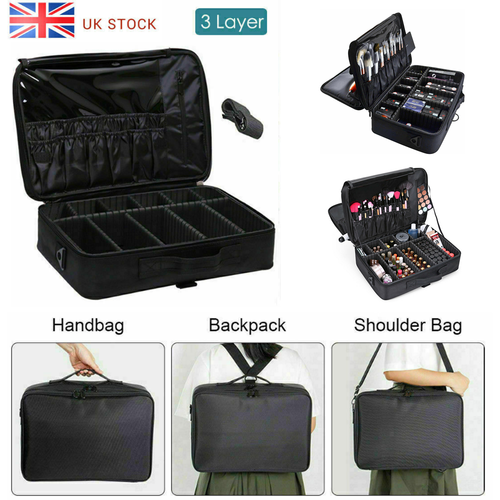 Extra Large Vanity Case Beauty Box Make up Jewelry Cosmetic Nail ...